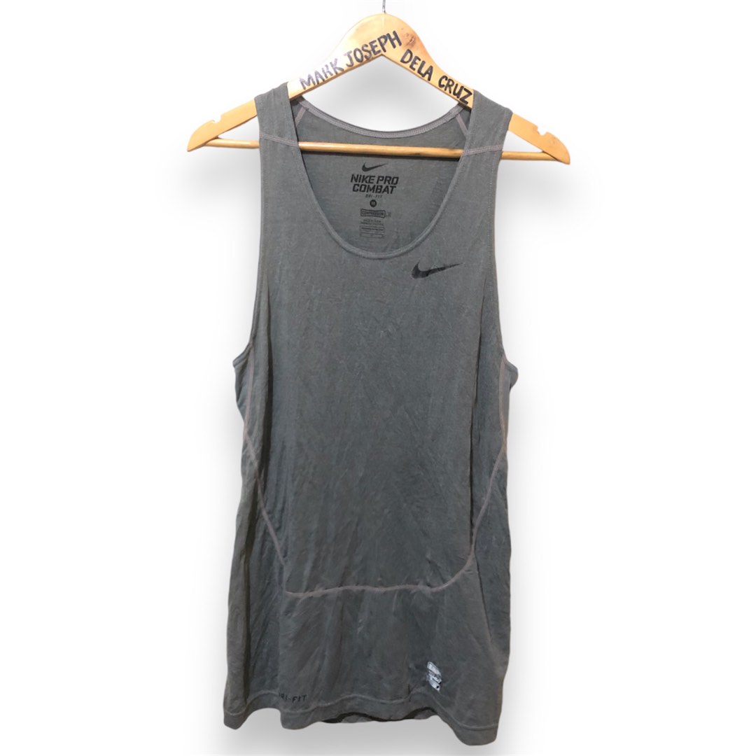 NIKE SWOOSH PRO COMBAT COMPRESSION DRI-FIT SANDO SPORTS WEAR, Men's ...