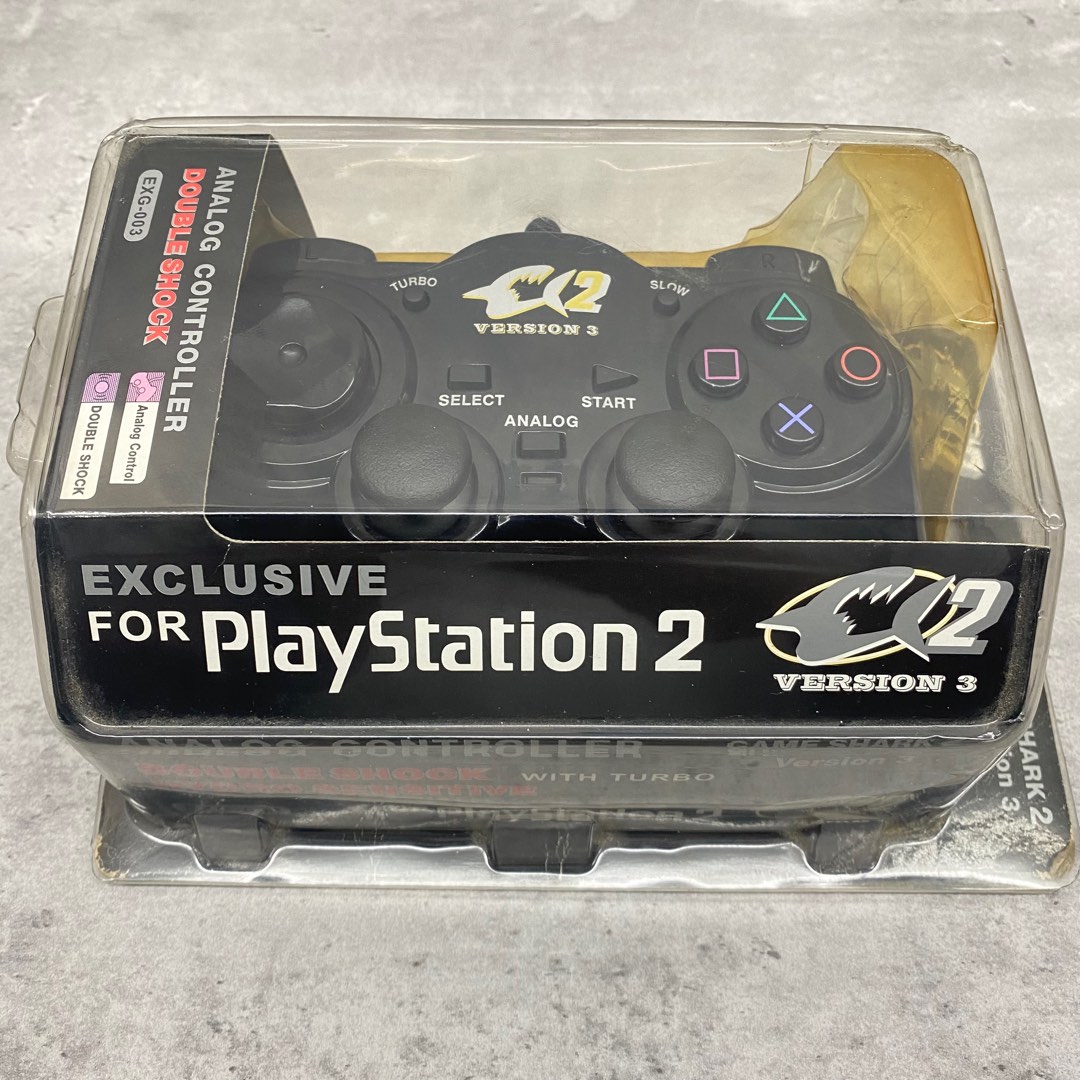 NOS ps2 gameshark limited edition controller, Video Gaming, Gaming ...