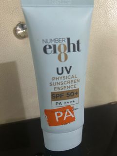 Number eight physical sunscreen essence 50 ml, Beauty & Personal Care ...