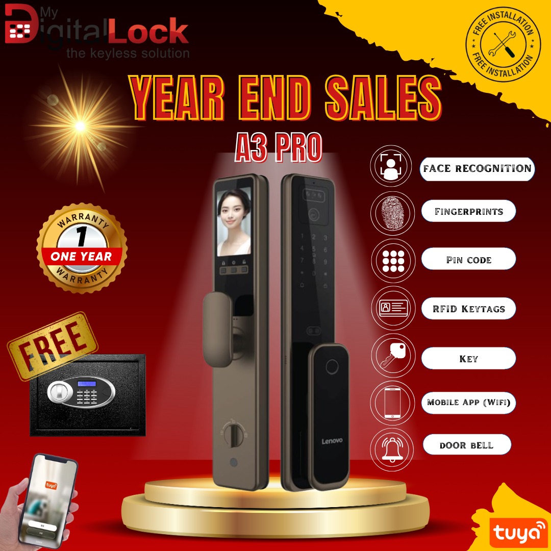 [OFFICIAL STORE] HDB Gate & Door A3 FACIAL RECOGNITION & Door Camera ...