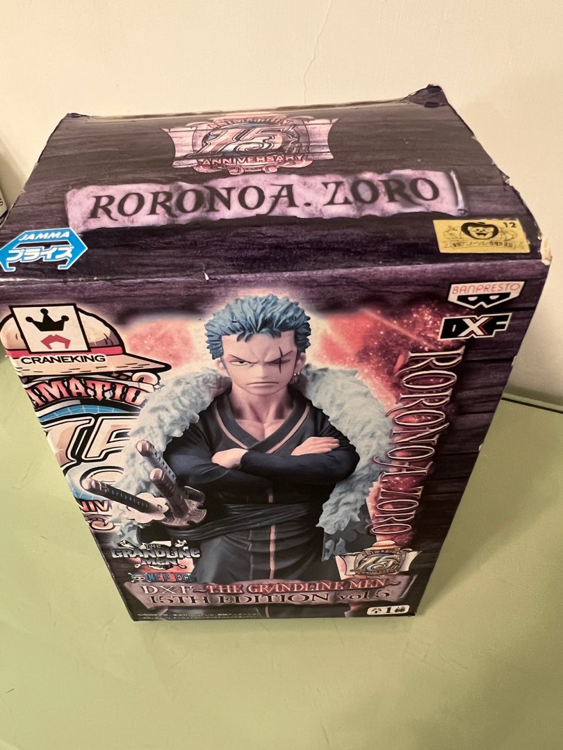 One Piece Figure DXF The Grandline Men 15th Edition Vol1.5 Roronoa Zoro ...