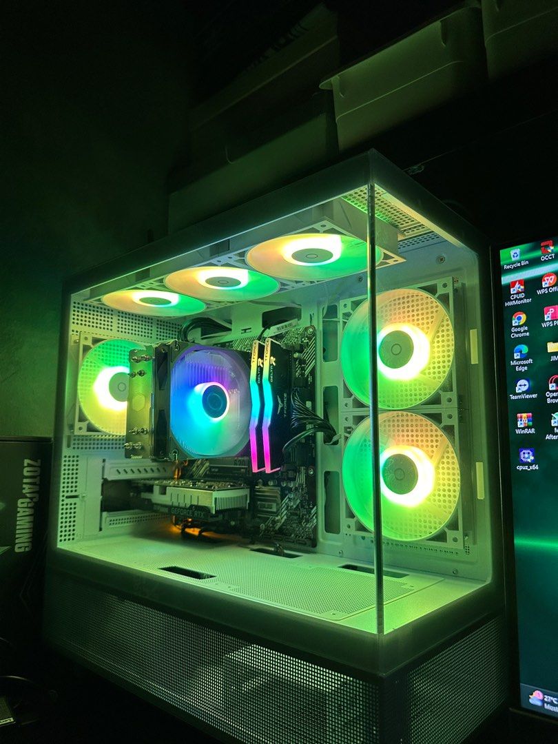 PC FULL SET RYZEN 5 RTX3050 with Monitor, Computers & Tech, Desktops on ...