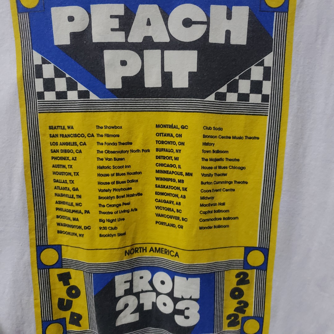 Peach Pit Indie Pop Band SHirt, Men's Fashion, Tops & Sets, Tshirts ...