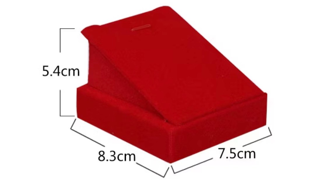 Pendant Display Stand Jewelry Display Props Red Flannel Necklace ...
