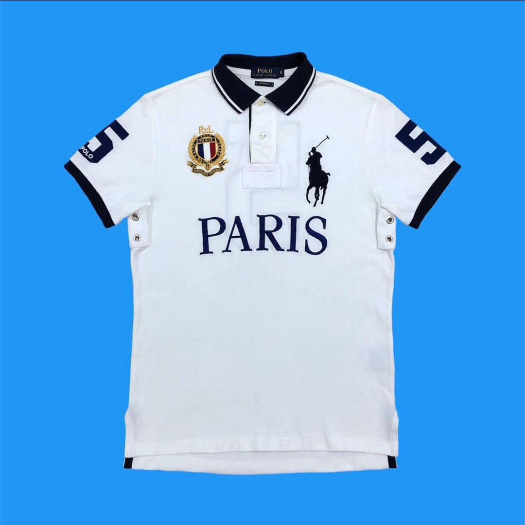 POLO RALPH LAUREN CHIEF KEEF PARIS, Men's Fashion, Tops & Sets, Tshirts & Polo Shirts on Carousell