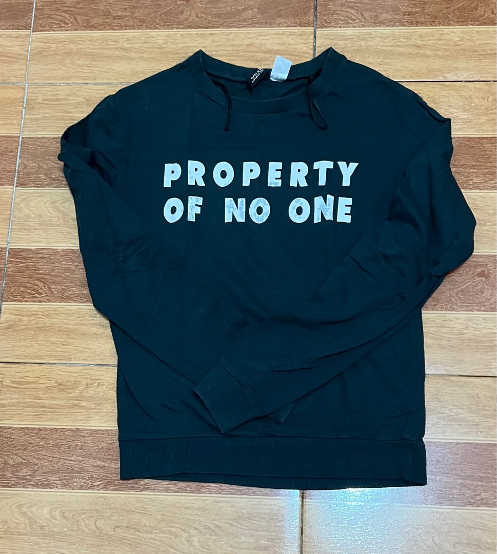 Property of No One Graphic Green Long Sleeves Grunge Acubi Punk Rock ...