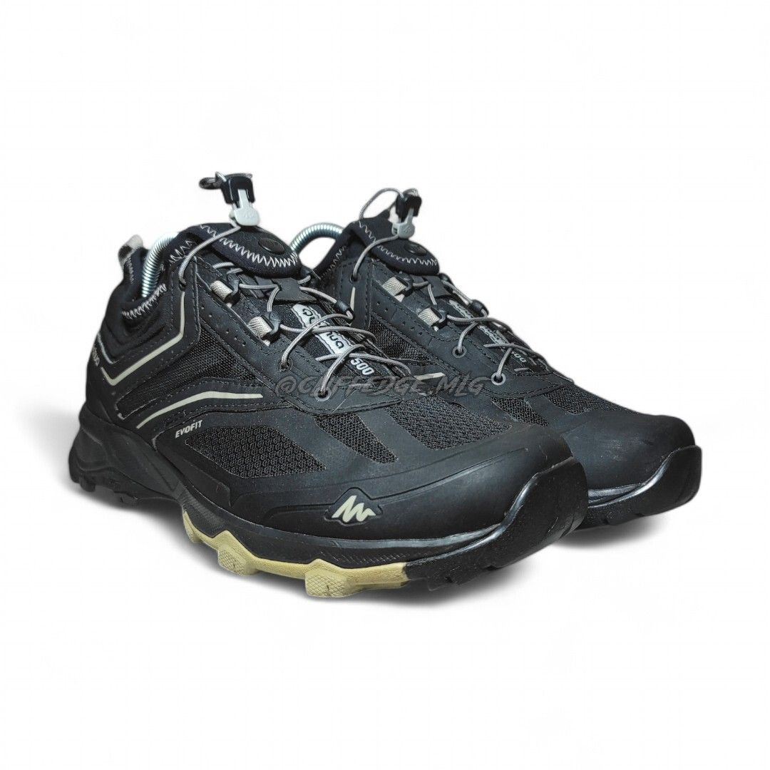Quechua fh500 Helium hiking shoes black, Fesyen Pria, Sepatu , Sepatu ...