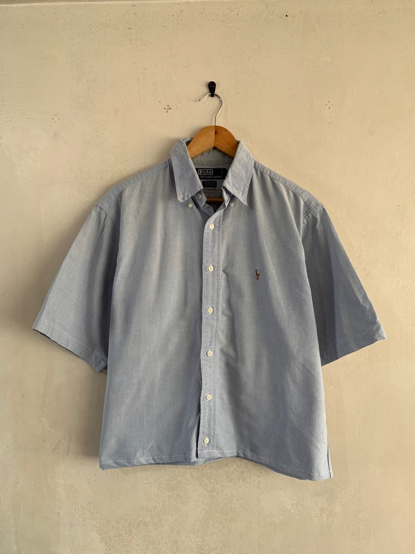 Ralph Lauren Boxy Crop Polo, Men's Fashion, Tops & Sets, Tshirts & Polo ...