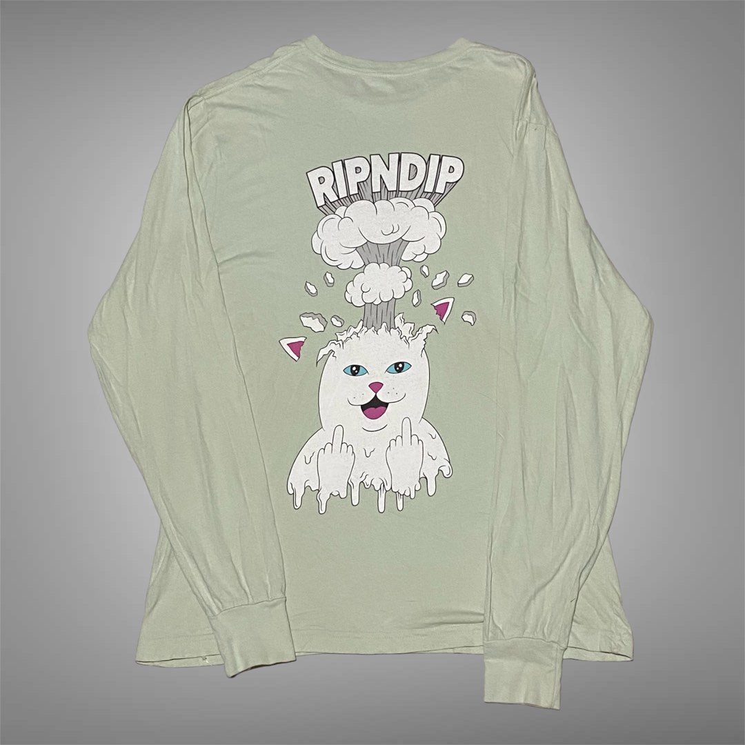 RIPNDIP MIDDLE FINGER, Women's Fashion, Tops, Longsleeves on Carousell