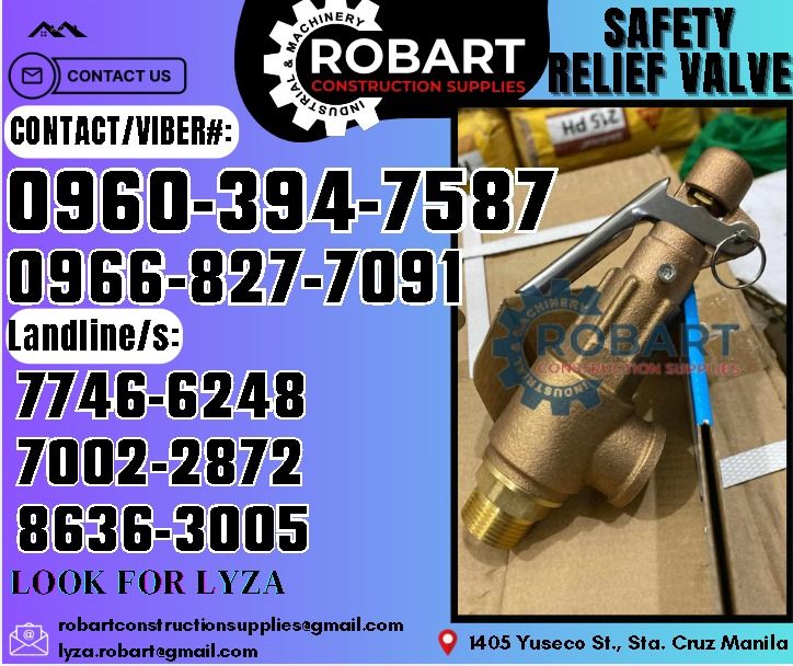 Safety Relief Valve for Steam, Commercial & Industrial, Construction ...