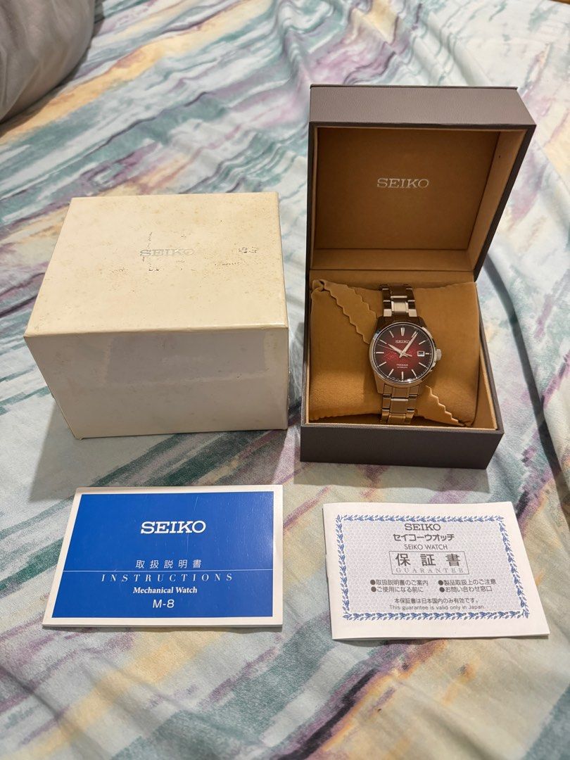 sale or swap Seiko Sharp Edge Red Dial SARX089 JDM SPB227, Luxury ...
