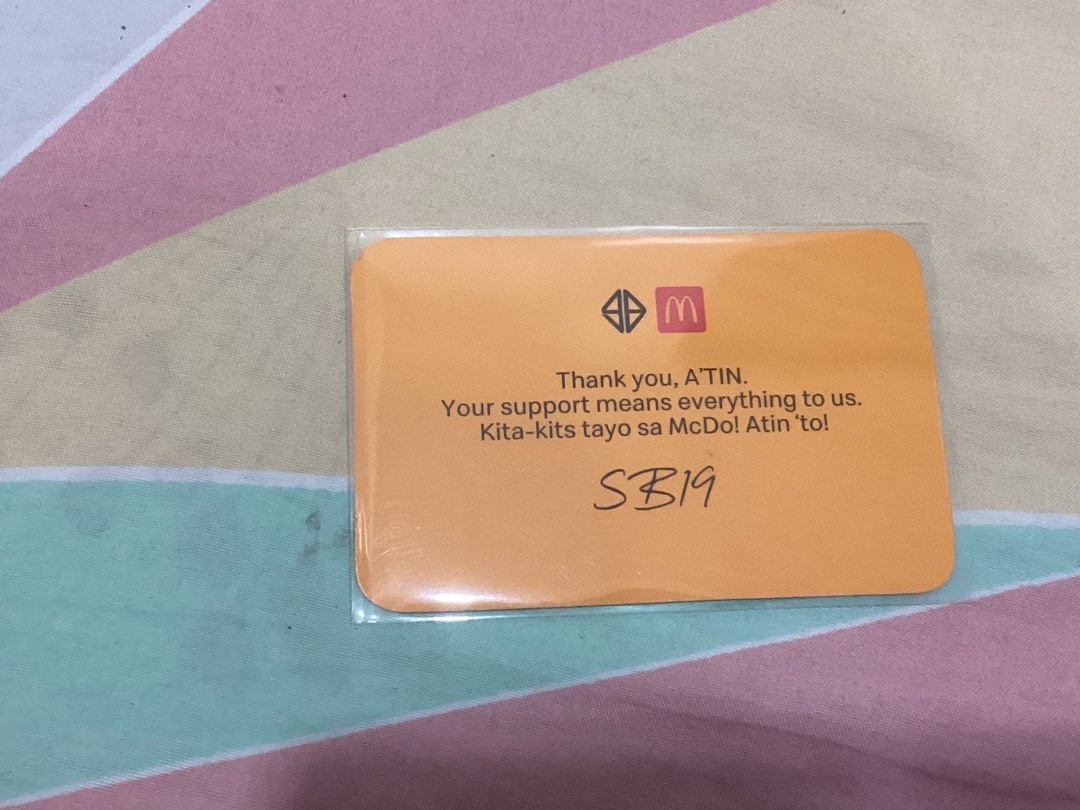SB19 photo Mc card official Group pc, Looking For on Carousell