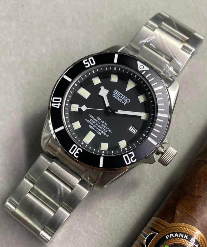 Seiko Black Pelagos Mod, Men's Fashion, Watches & Accessories, Watches ...