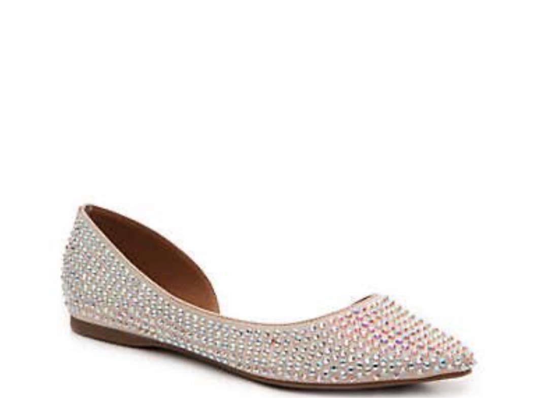 Ste Madden Elizza Rhinestone Flat shoes, Women's Fashion, Footwear ...