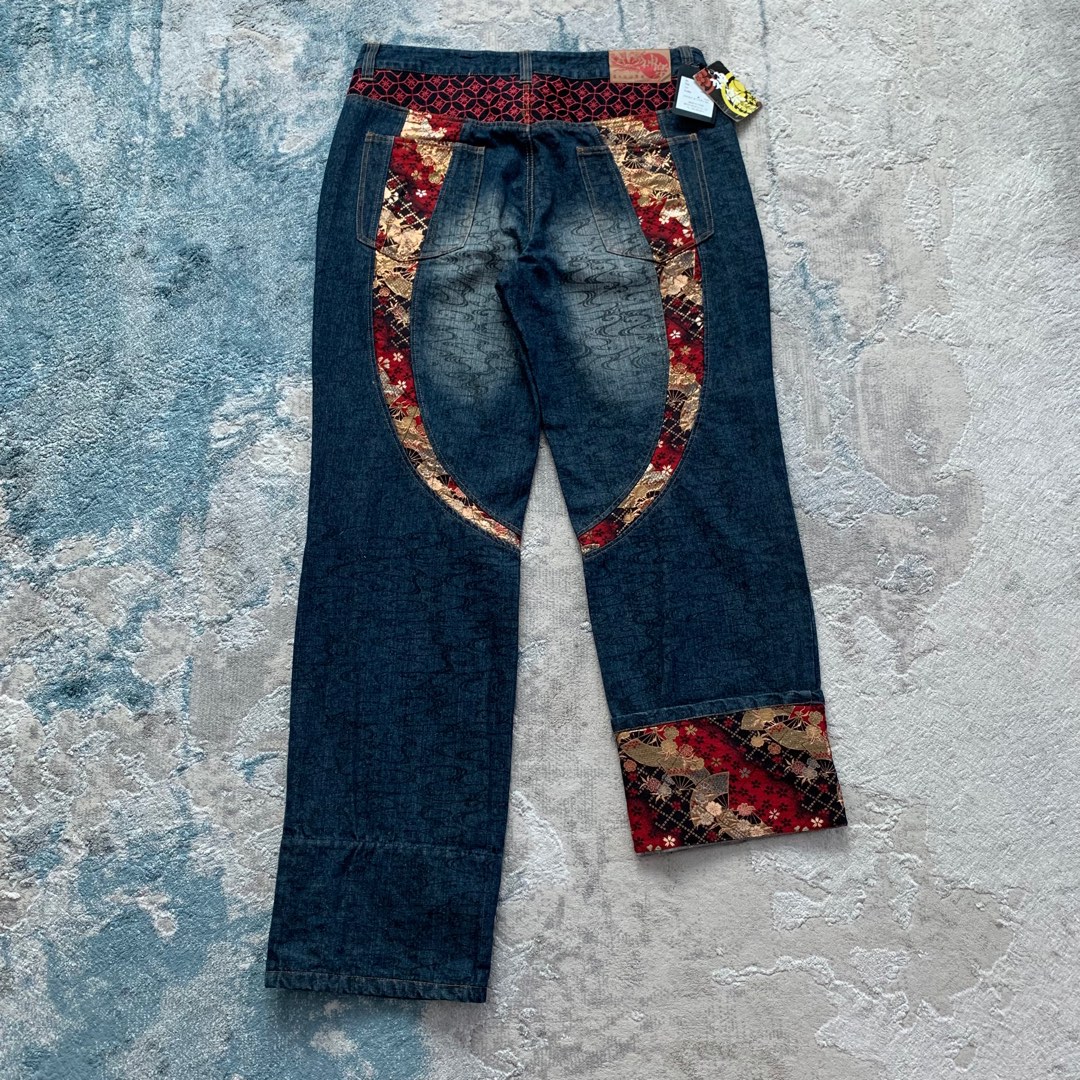Sukajan Baggy Jeans not evisu jnco sohk southpole phat farm kagura, Men ...