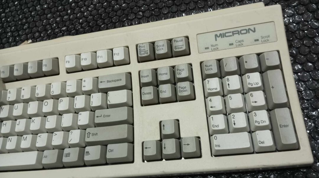 Super RARE Micron NMB Collectible Keyboard Designed for Microsoft ...