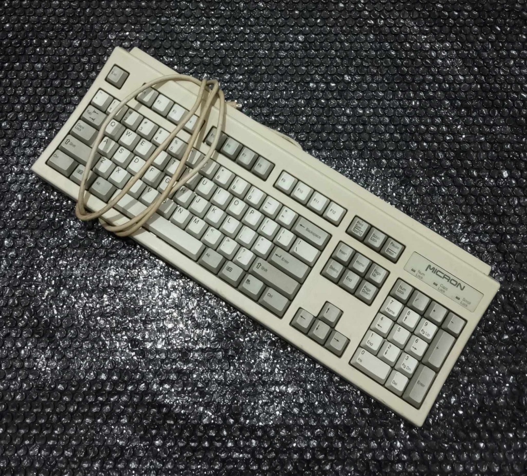 Super RARE Micron NMB Collectible Keyboard Designed for Microsoft ...