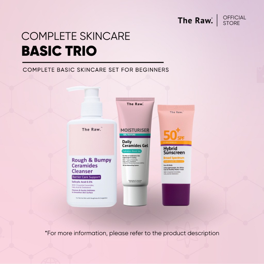 The Raw. Basic Trio - Complete Basic Skincare Set for Beginners, Beauty ...