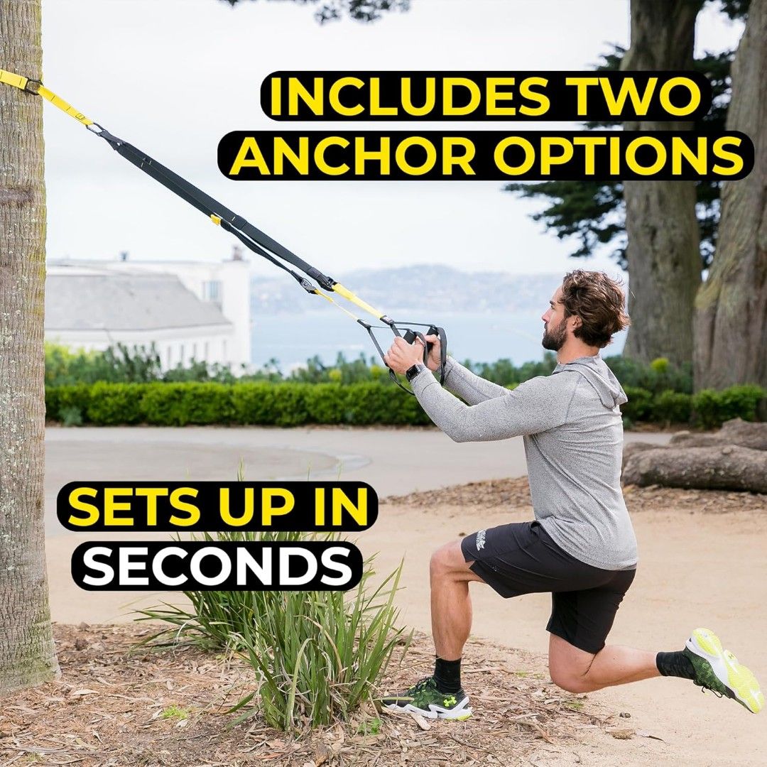 TRX All-in-One Suspension Training System for Weight Training, Cardio ...