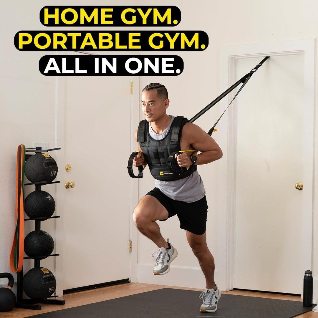 TRX All-in-One Suspension Training System for Weight Training, Cardio ...