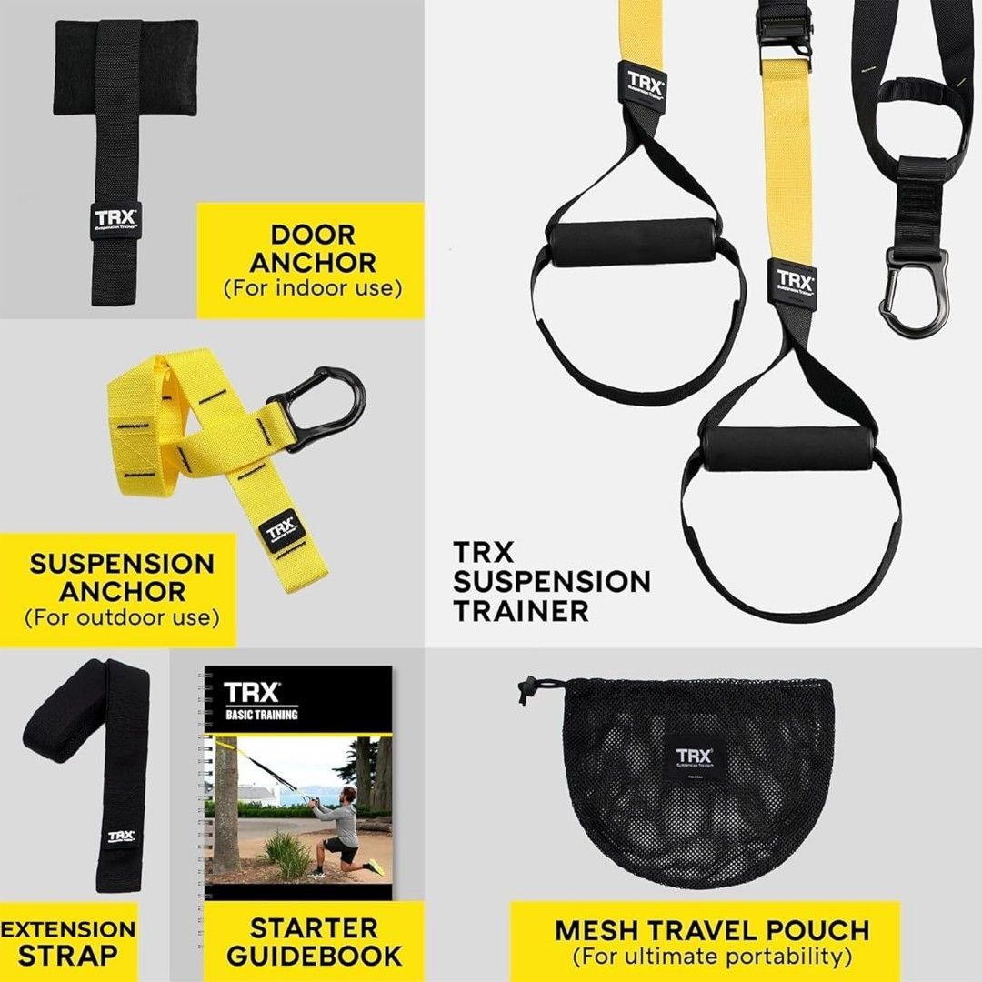 TRX All-in-One Suspension Training System for Weight Training, Cardio ...