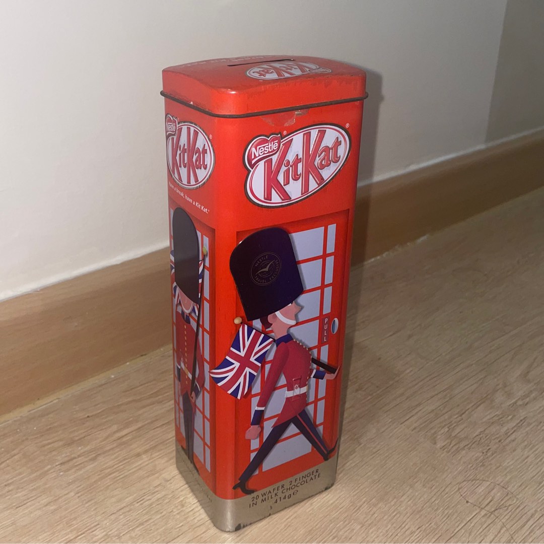 UK Kit-Kat Coin Piggy Bank, Furniture & Home Living, Home Decor, Other ...