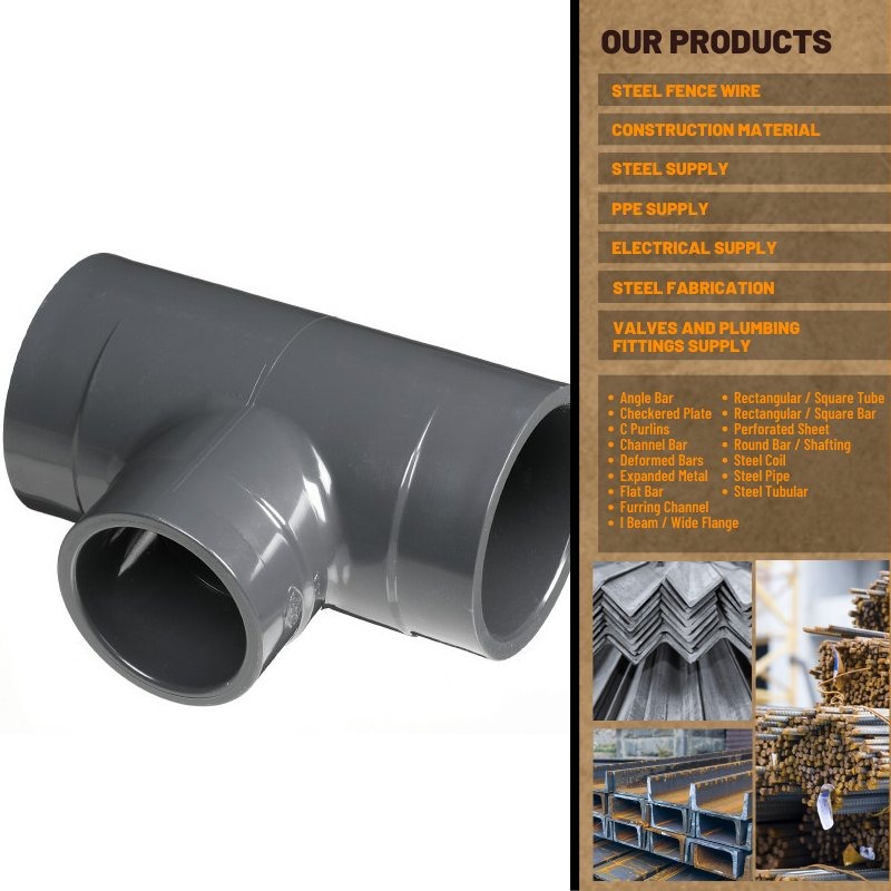 uPVC Tee 8"x8" / uPVC / Tees / Equal Tee / Fittings / Pipes, Commercial ...