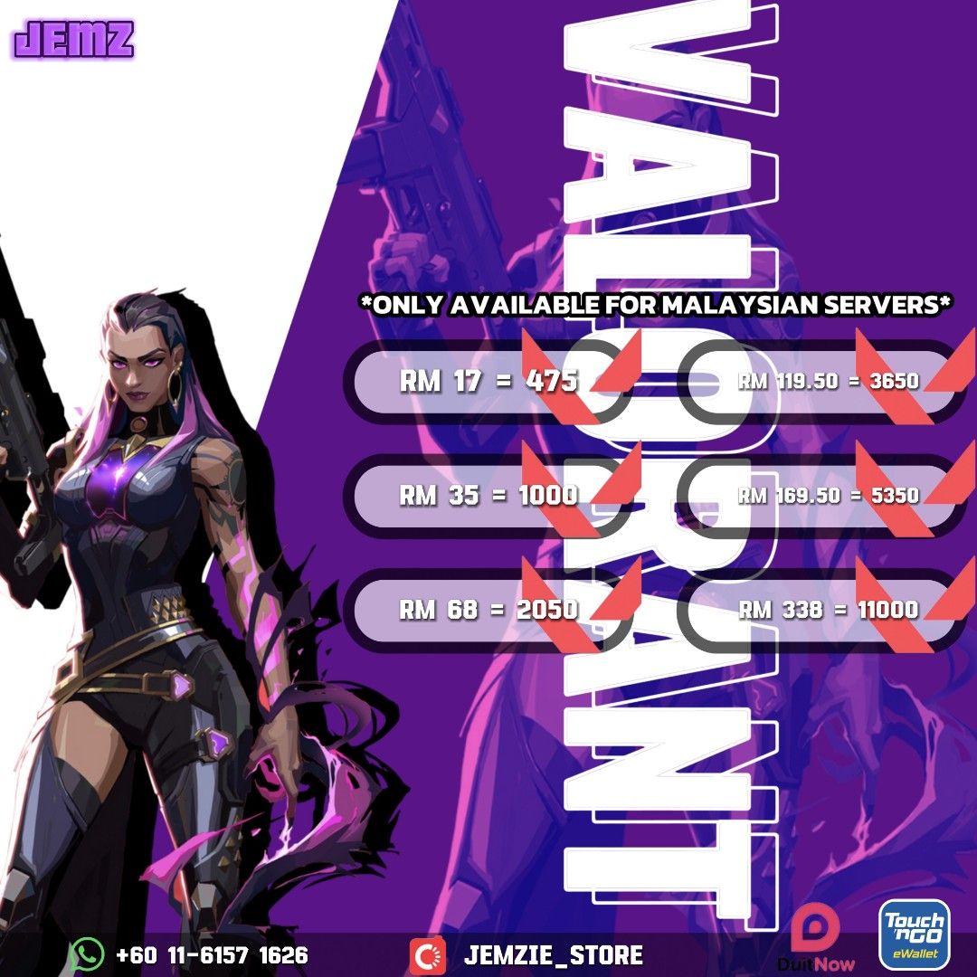 Valorant Points - MALAYSIA, Video Gaming, Video Games, Others on Carousell