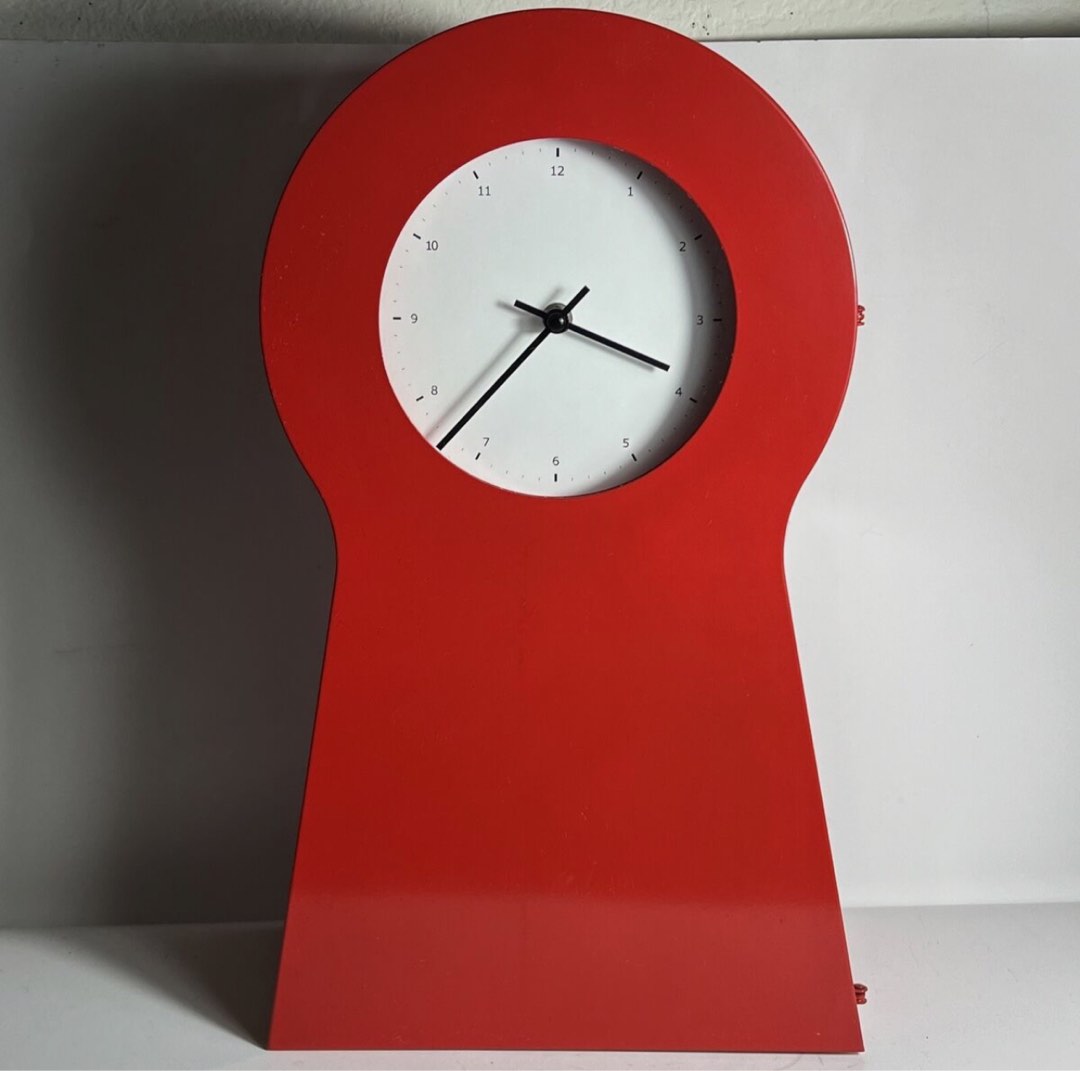 Vintage IKEA 1999 red key lock cabinet wall hanging metal, Furniture ...