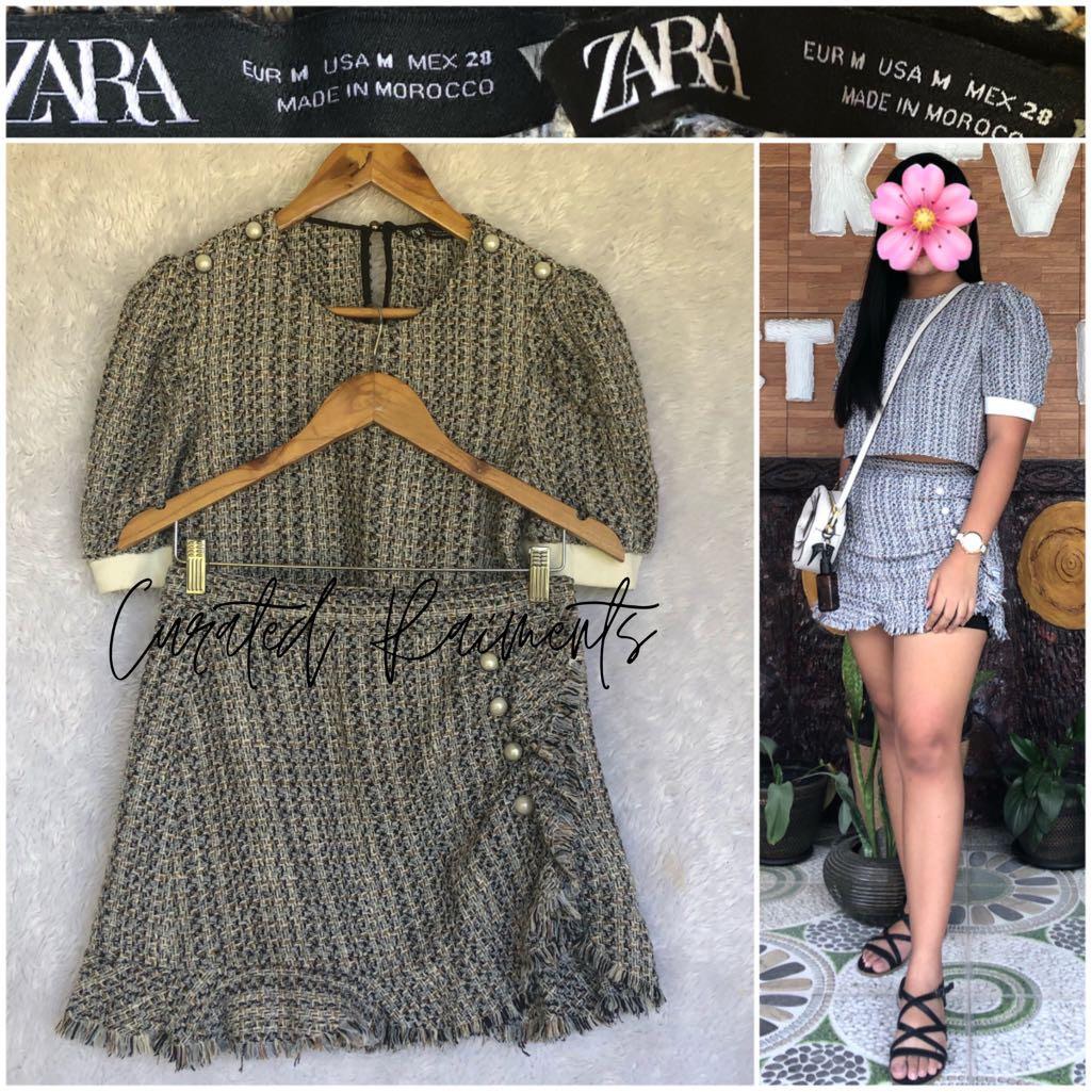 Zara tweed coords, Women's Fashion, Dresses & Sets, Sets or Coordinates ...
