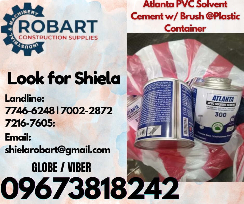 Atlanta PVC Solvent Cement w/ Brush @Plastic Container, Commercial ...