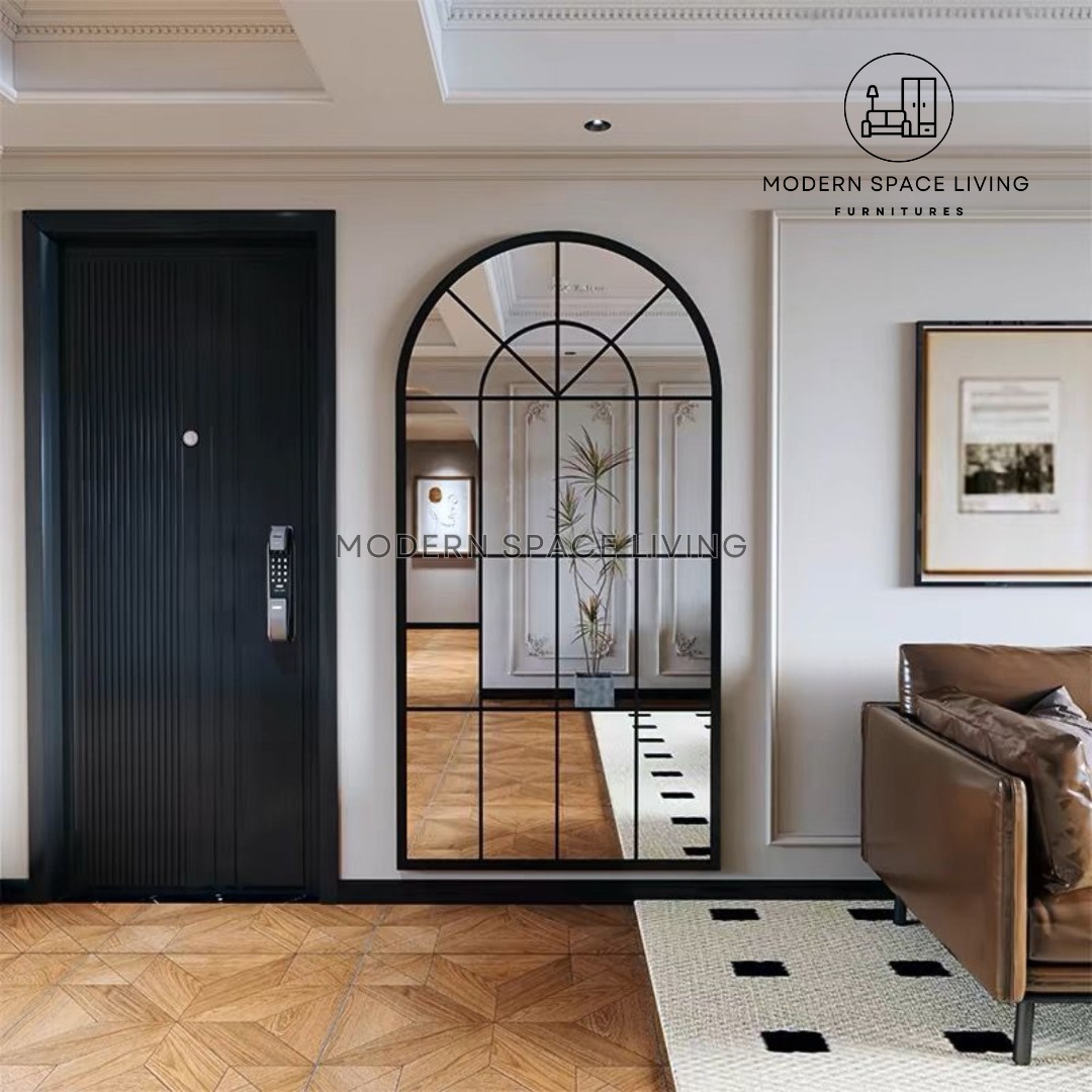 BALI Modern Arch Window Grill Mirror / MSL108, Furniture & Home Living ...