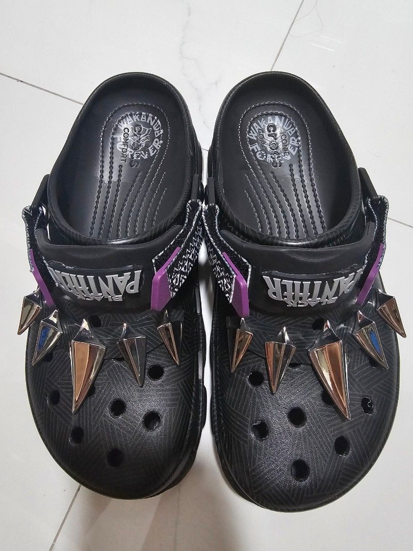 Crocs X Black Panther, Men's Fashion, Footwear, Casual Shoes on Carousell