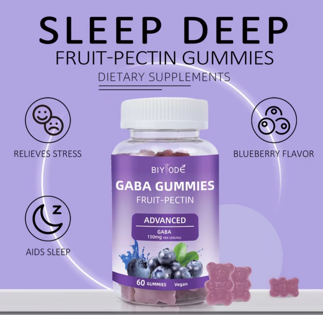 biyoed sleep deep sugar free gummies 150mg gaba vitamin b. 60 gummies ...