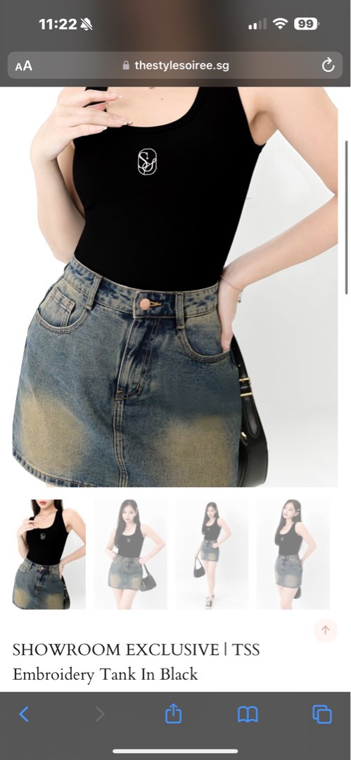 BNWT THE STYLE SORIEE SHOWROOM EXCLUSIVE | TSS Embroidery Tank In Black, Women's Fashion, Tops ...