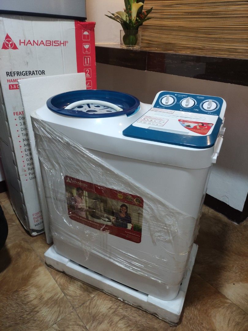 Brandnew 7kg. Hanabishi Washing Machine Twin -Tub HWM-270, TV & Home ...