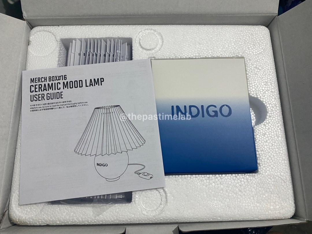 BTS - RM INDIGO CERAMIC MOOD LAMP MERCH BOX 16, Hobbies & Toys ...