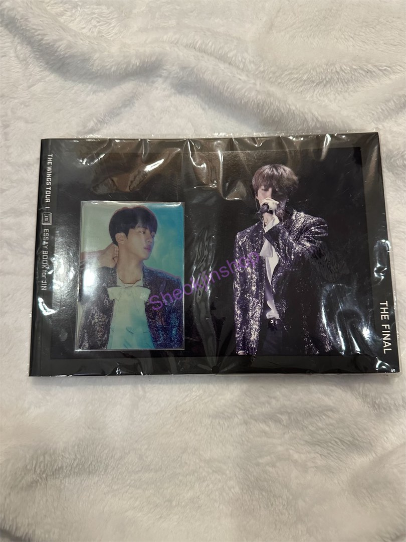 BTS Wings Essay Book with JIN pc, Hobbies & Toys, Memorabilia ...
