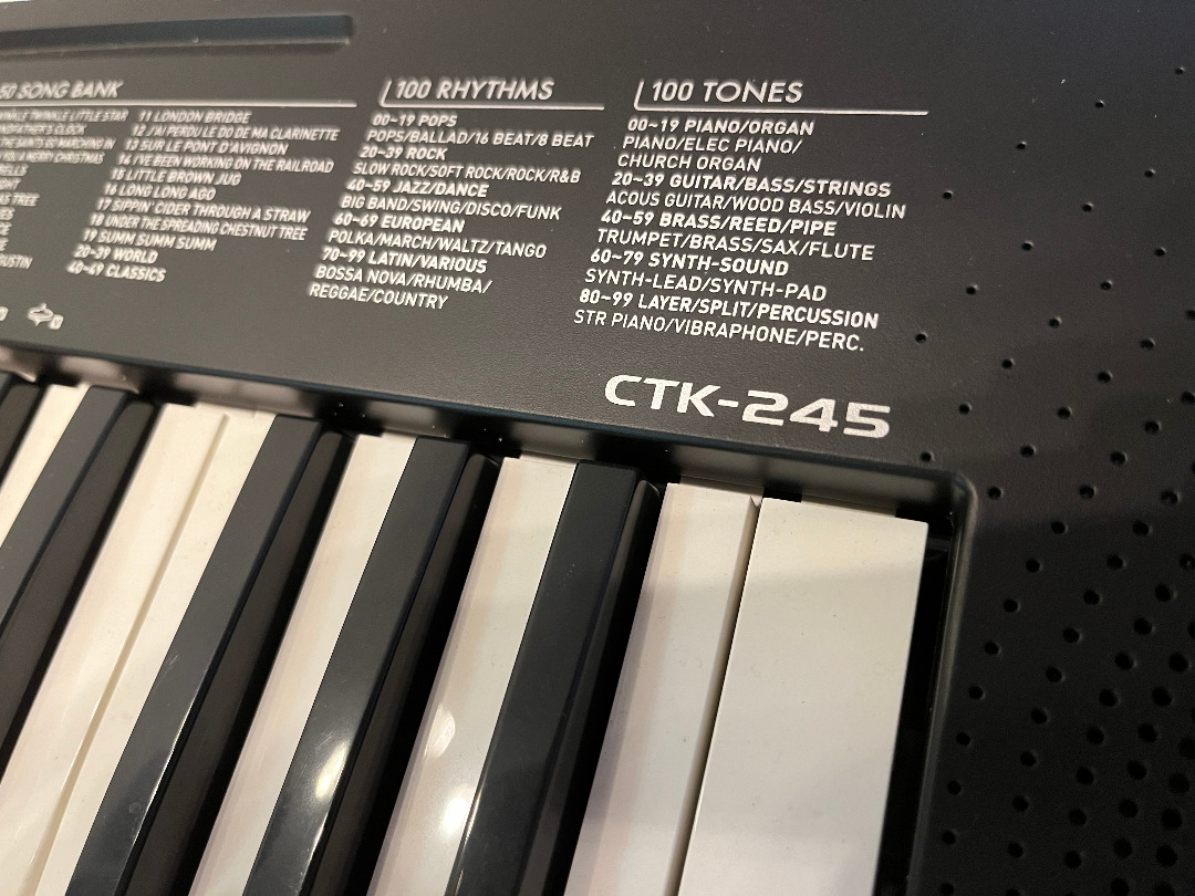 Casio Piano CTK-245 with 9.5V Adaptor, Hobbies & Toys, Music & Media ...