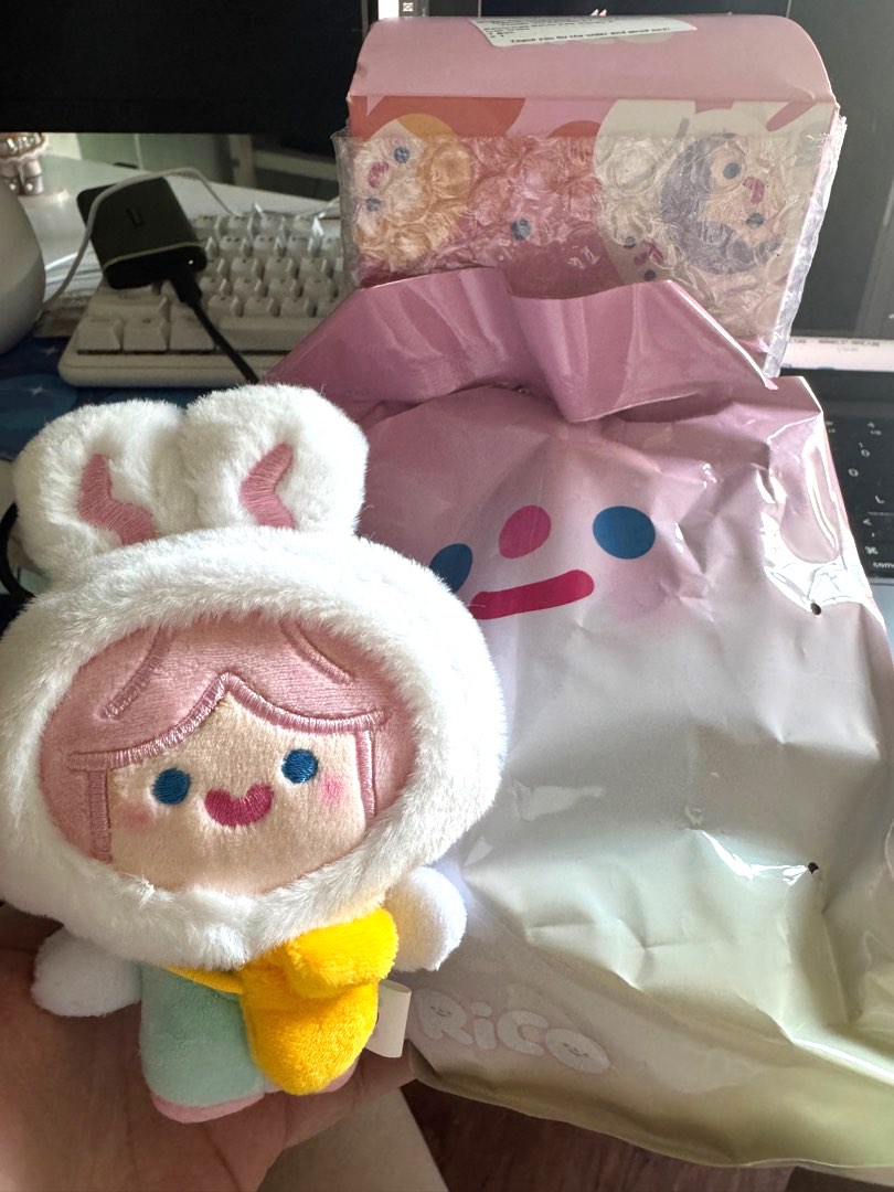 CELL RICO RABBIT plush bag charm like labubu, Hobbies & Toys, Toys ...