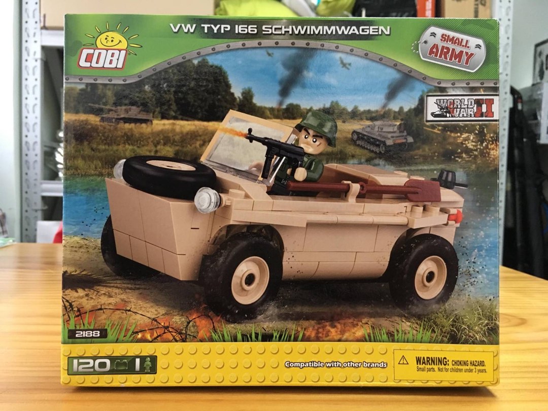 Cobi 2188 VW Typ 166 Schwimmwagen, 興趣及遊戲, 玩具 & 遊戲類 - Carousell