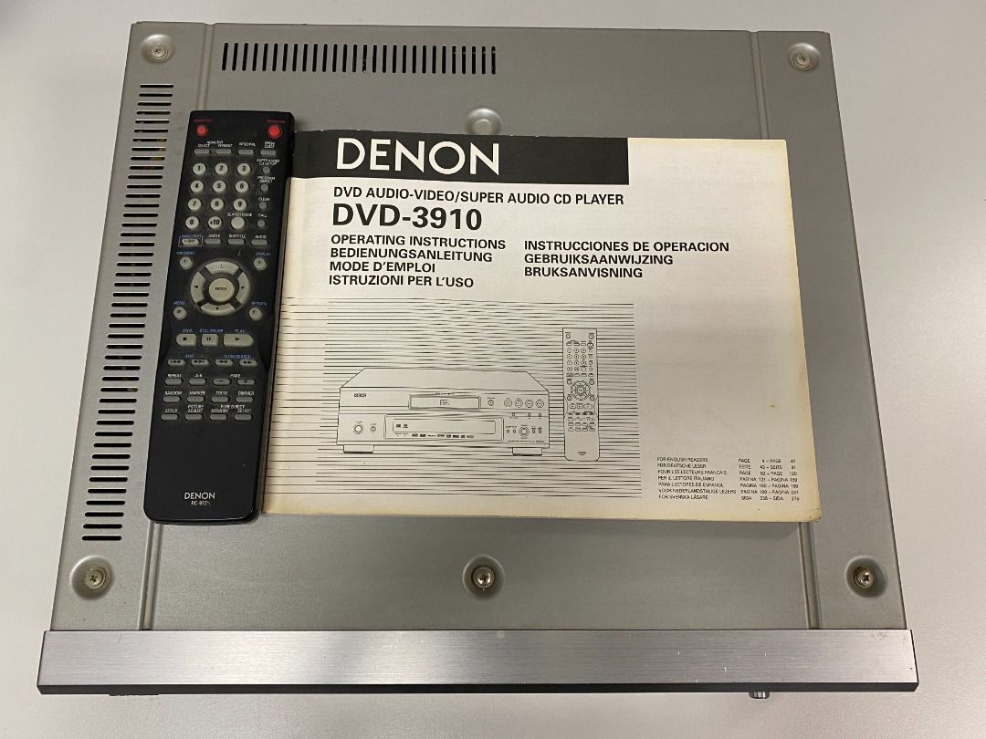 Denon DVD / SACD Player DVD-3910 - FIXED (SEE PHOTOS), 家庭電器, 電視 & 其他娛樂 ...