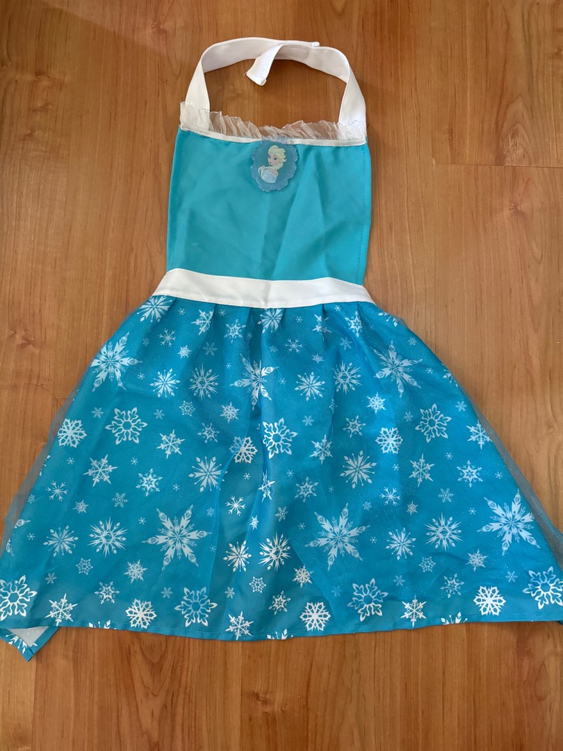 Disney Frozen Elsa kids apron dress costume, Babies & Kids, Babies ...