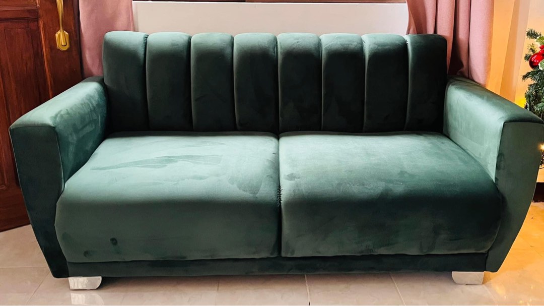 Evergreen Sofa Three Seater, Furniture & Home Living, Furniture, Sofas on Carousell
