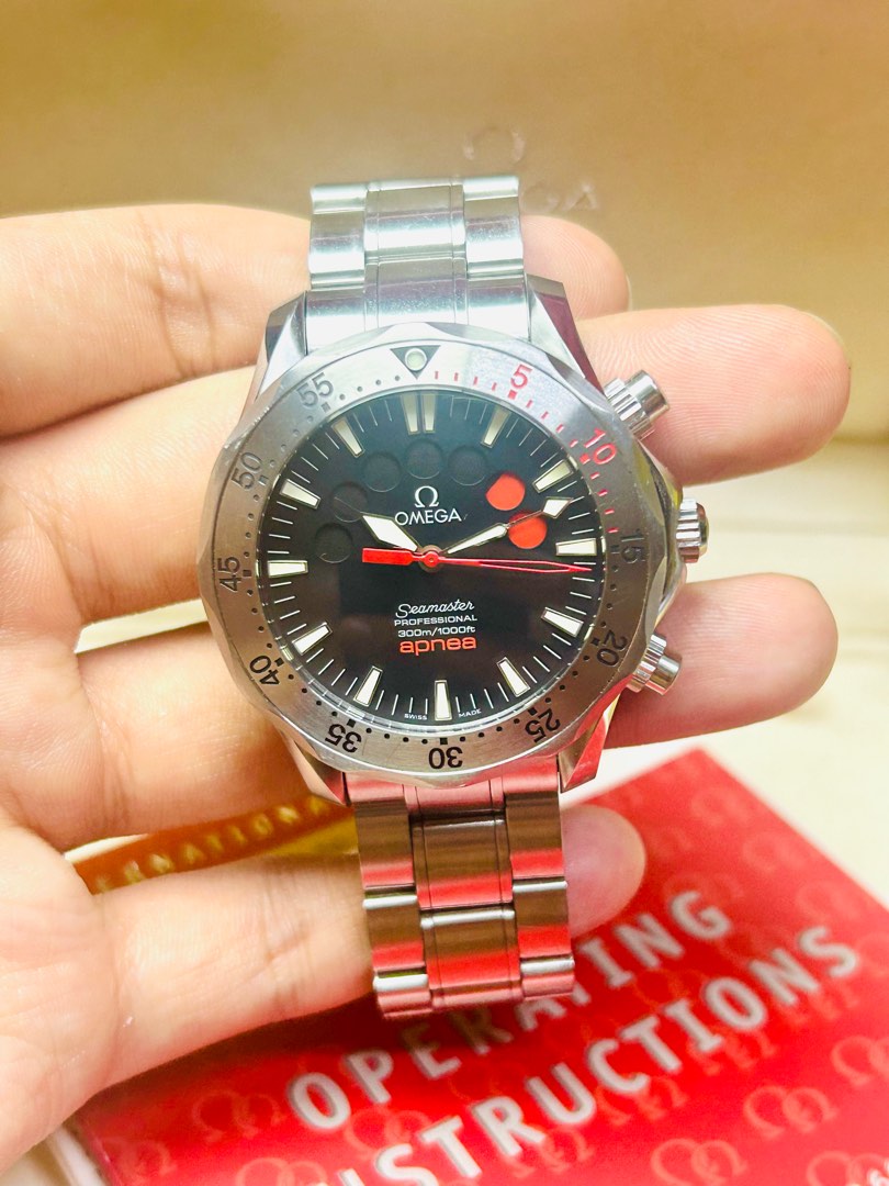 (Excellent Condition) OMEGA Seamaster Apnea “Jacques Mayol Dial” 41.5mm ...