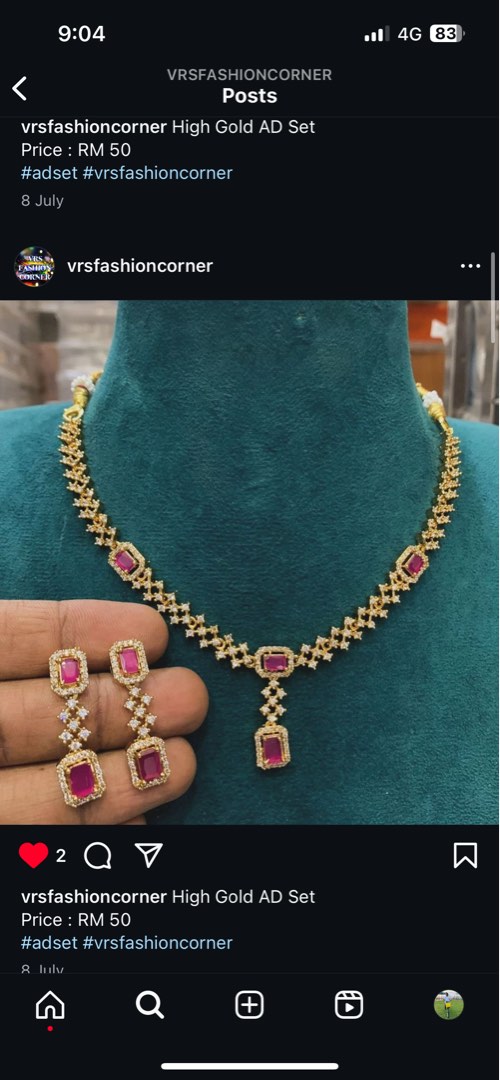 Exclusive Ruby AD Jewel, Women's Fashion, Jewelry & Organisers ...