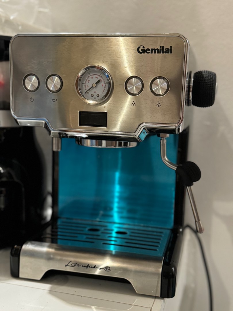 Gemilai CRM3605 Coffee Maker Espresso Machine 15 Bar 58MM Portafilter ...