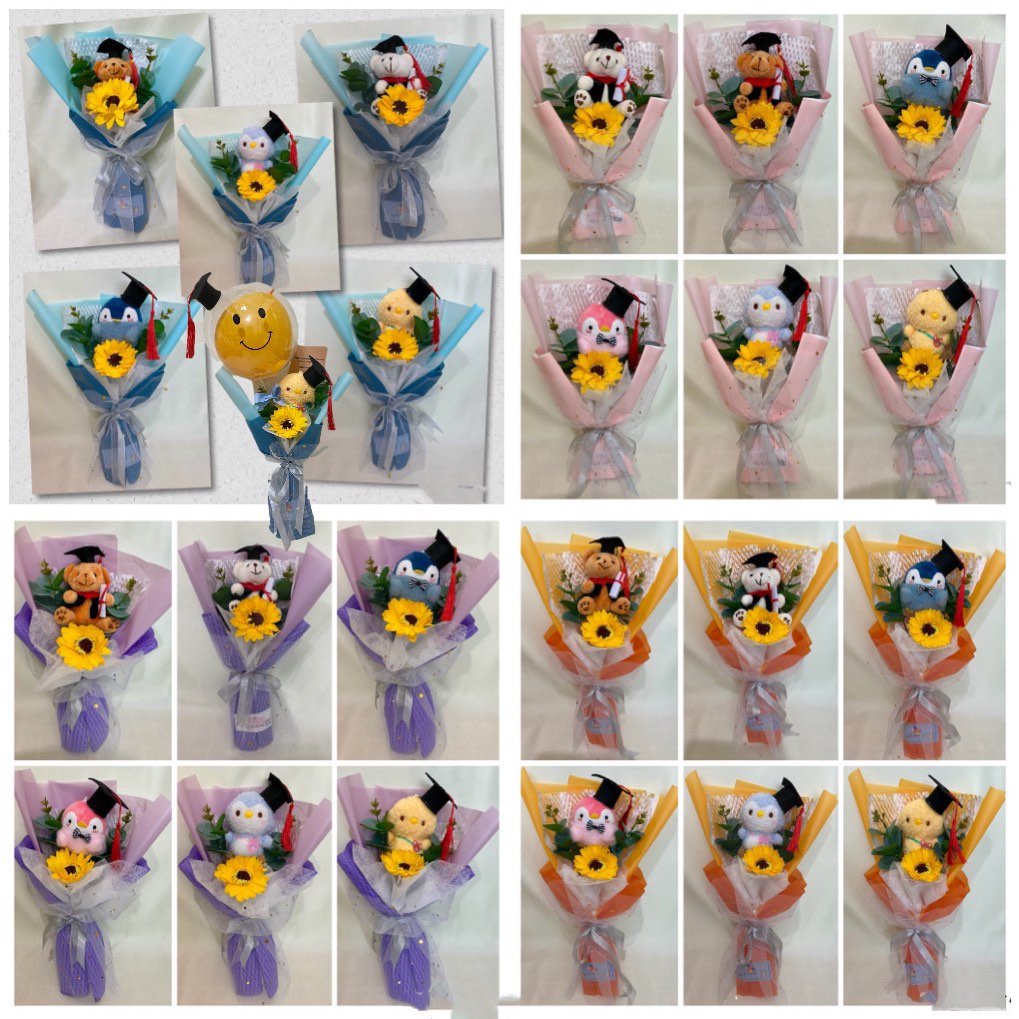 Crochet Soap Graduation Bouquet Flower Balloon Birthday Gift Ideas ...