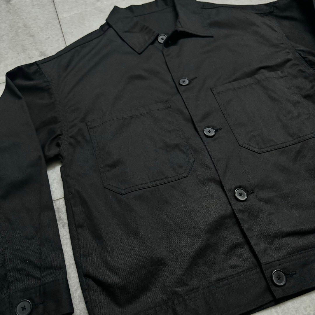 GU JAPAN BOXY JACKET BLACK, Men's Fashion, Coats, Jackets and Outerwear ...