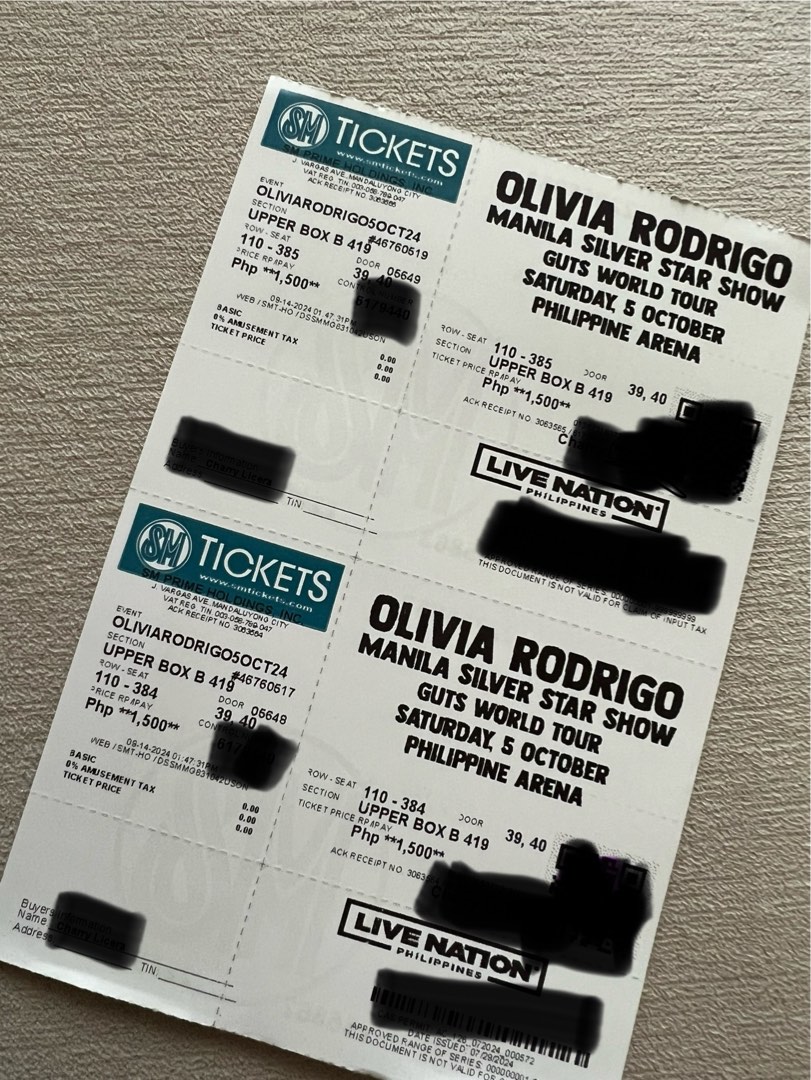 Guts Tour Manila, Tickets & Vouchers, Event Tickets on Carousell